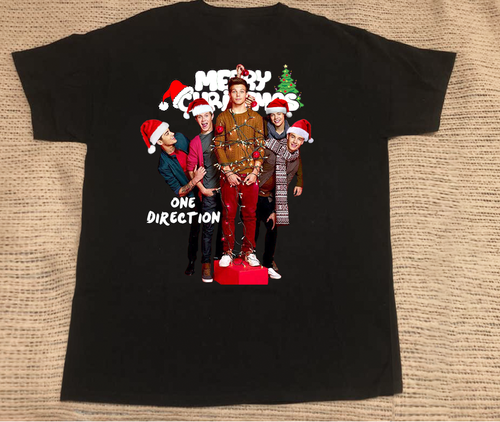 One Direction Christmas Tree Xmas Gift Unisex T-Shirt All Size S To 5XL ...