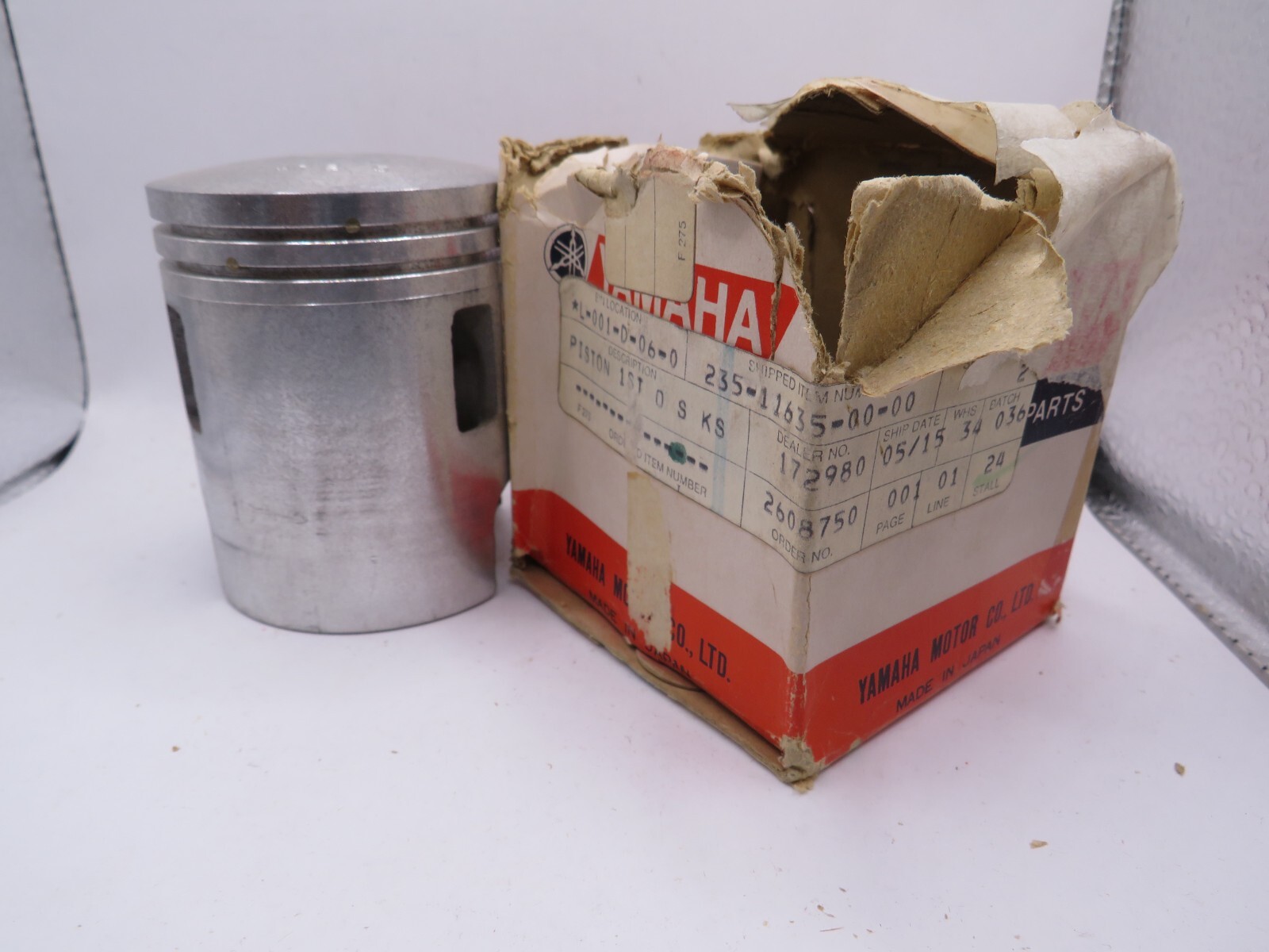 NOS Yamaha R3 Grand Prix 1969 Genuine 0.25 Oversize Piston 1st Over 235 ...