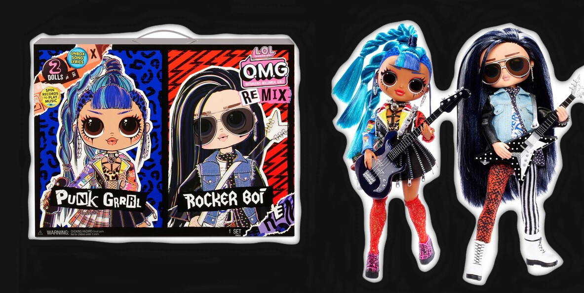 L.O.L. Surprise O.M.G.Remix LOL OMG Rocker Boi & Punk Grrrl 2-er Pack ...