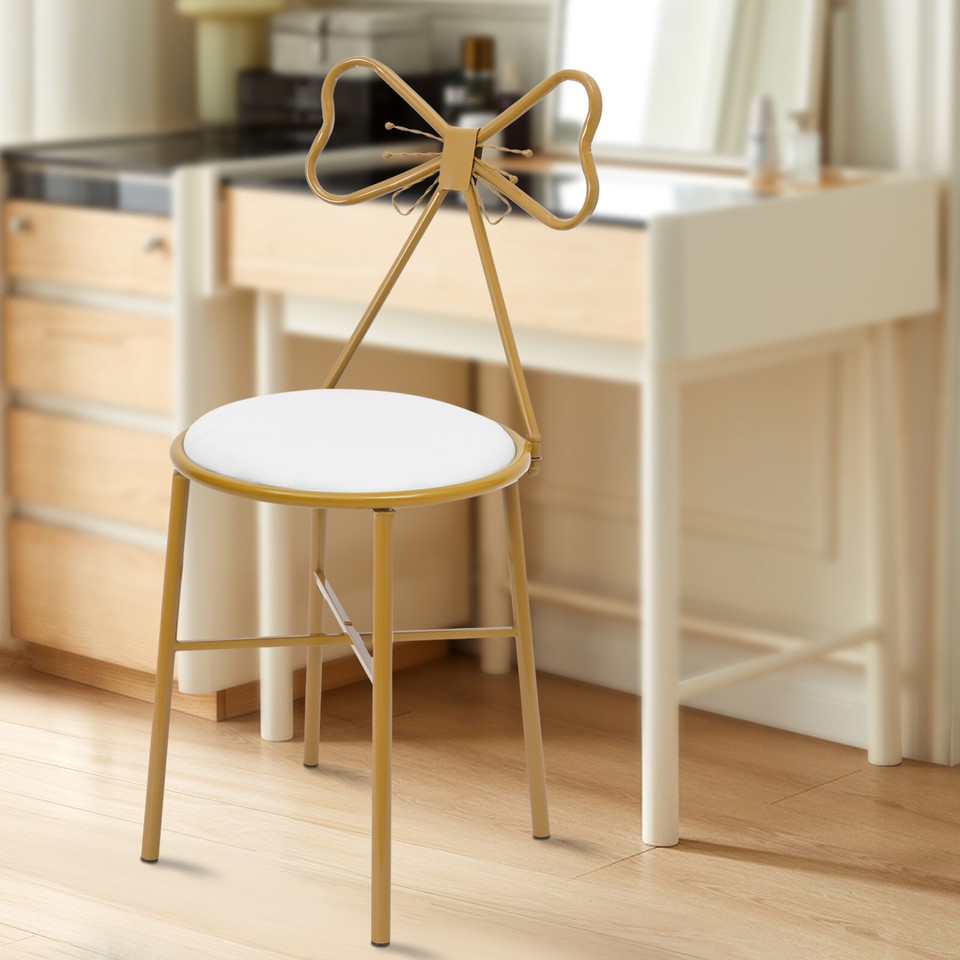 Butterfly Backrest Chair Vanity Stool Velvet Stool Chair Makeup Chair ...