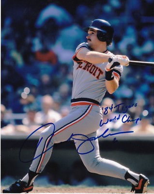 HOWARD JOHNSON DETROIT TIGERS WORLD CHAMPS 1984 ACTION SIGNED 8x10 | eBay