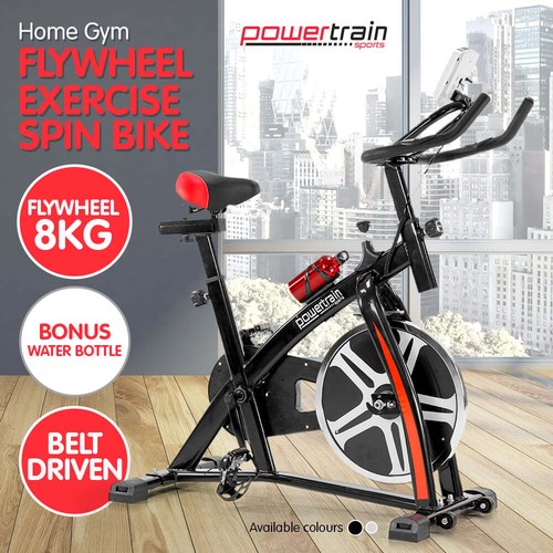 POWERTRAIN HOME GYM EXERCISE BIKE SPIN FLYWHEEL TRAINING FITNESS ...