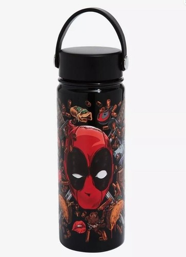 DEADPOOL Bioworld Marvel 17 oz. UV Stainless Steel Bottle BRAND NEW ...