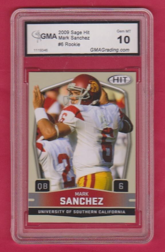 2009 SAGE HIT MARK SANCHEZ ROOKIE FOOTBALL CARD DALLAS COWBOYS ...