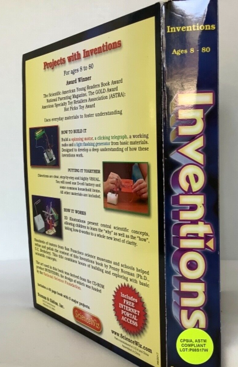 ScienceWiz Electricity & Inventions Kit w/Book by Penny Norman - Ages 8 ...