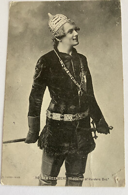 DENMARK. Holger Reenberg. Ridderen af Randers Bro. RPPC Dutch Actor ...