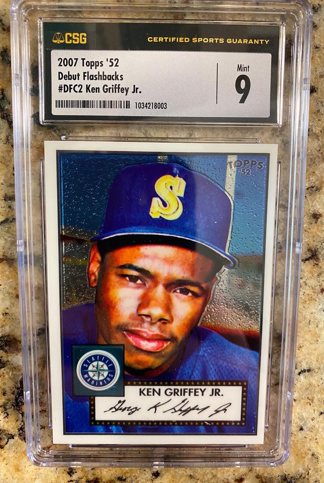 2007 Topps '52 Debut Flashbacks Chrome dfc2 Ken Griffey Jr. 1412/1952 ...