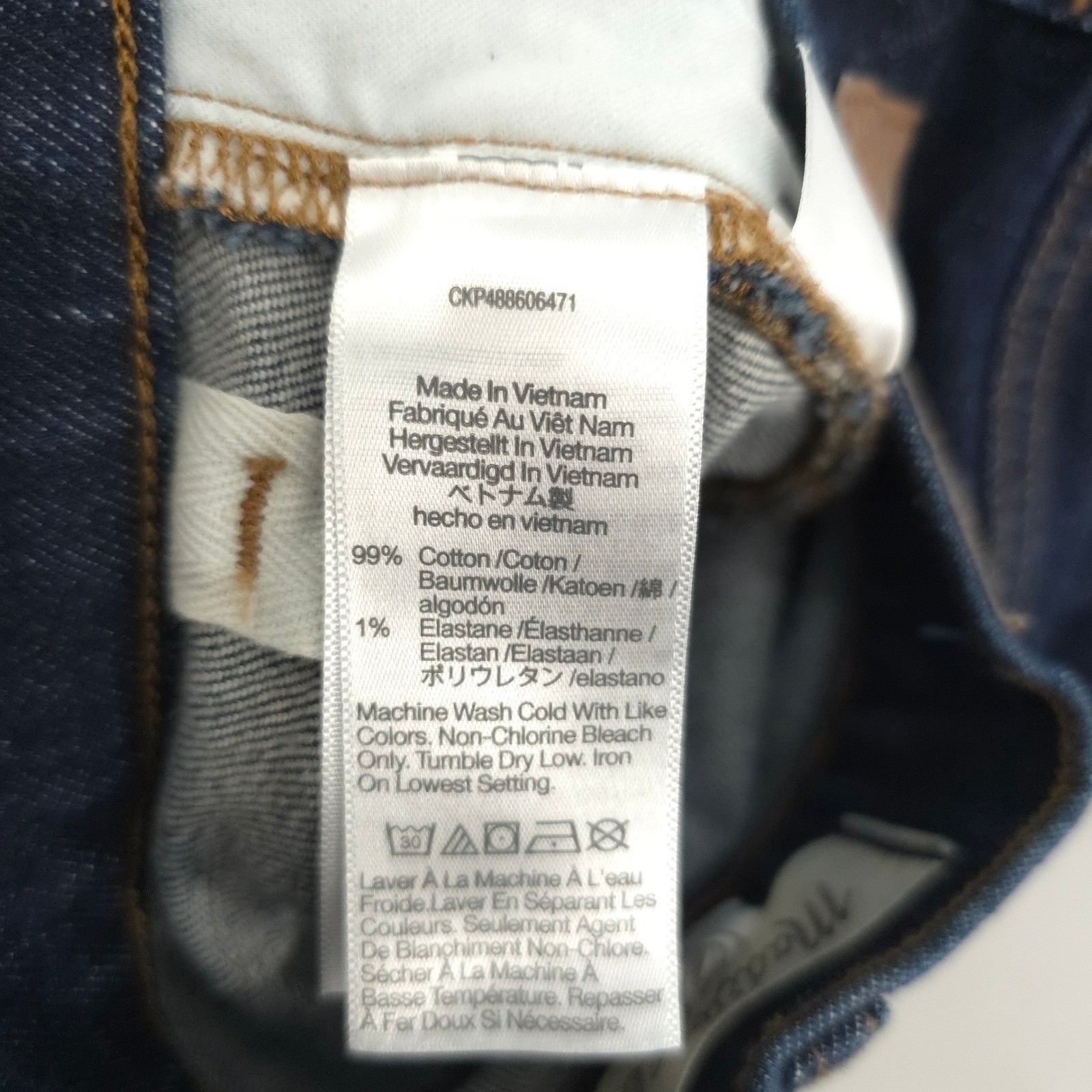 Madewell Jeans 90s Straight High Rise Staple Minimalist Womens 25P ...