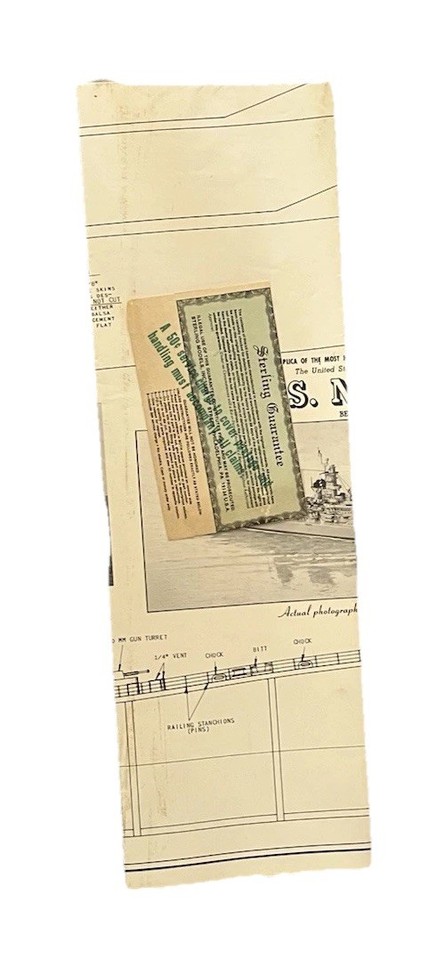 Vintage Sterling Models U.S. Navy Battleship U.S.S. Missouri Model Kit ...