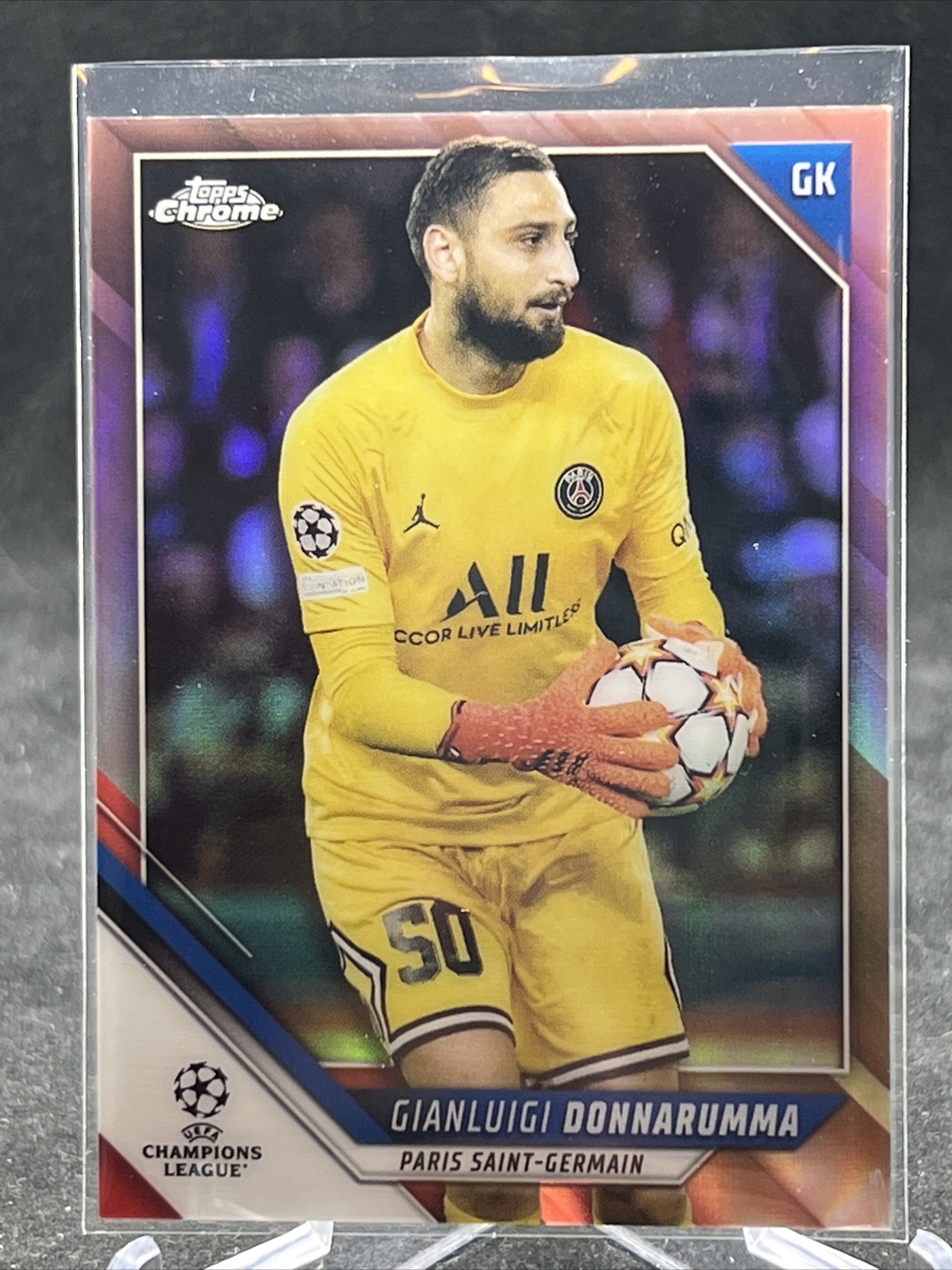 GIANLUIGI DONNARUMMA 2021-22 Topps Chrome UEFA #18 Rose Gold Refractor ...