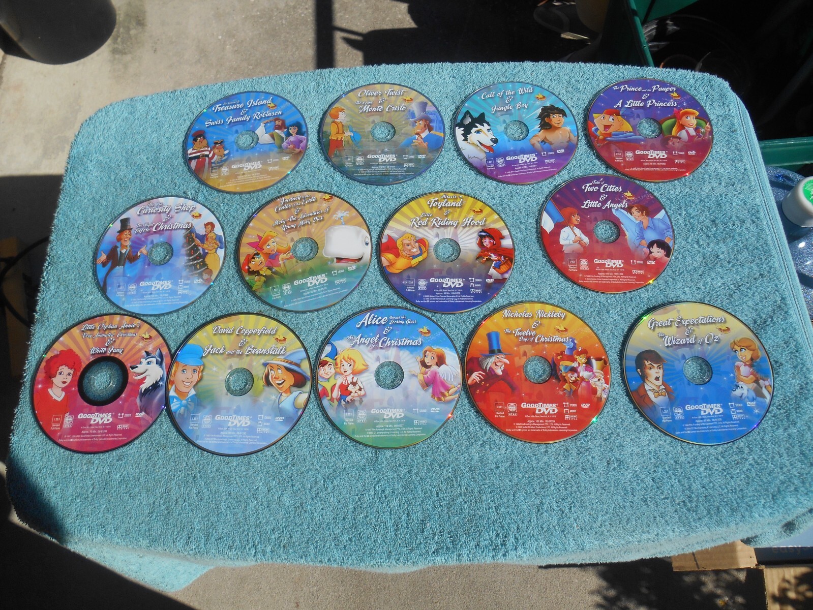 LOT OF 13 GOODTIMES ANIMATED DVDS NO CASES. | eBay
