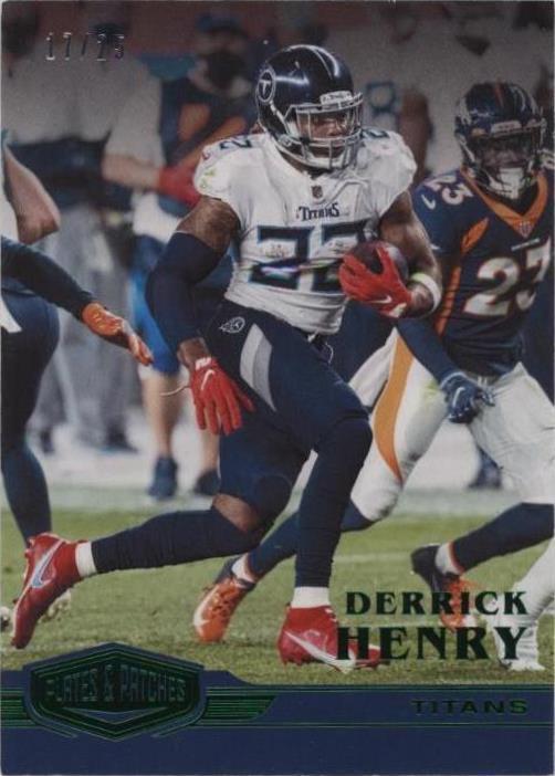 2020 Panini Plates & Patches - Derrick Henry #85 Green /25 for sale ...