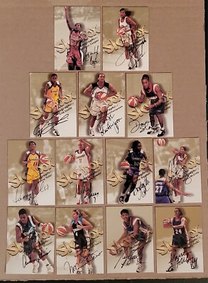 WNBA 1999 Skybox Hoops AUTOGRAPHICS Set Cooper, Swoops, Lesie, Staley ...