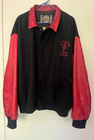 Vintage 90's Gold's Gym leather wool varsity promo jacket bodybuilding ...