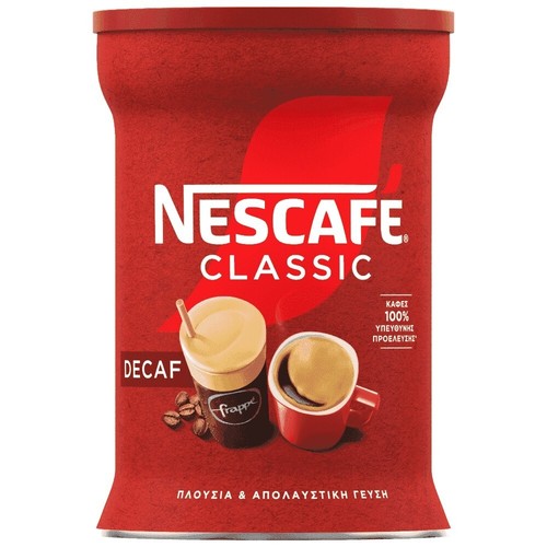 Nescafe Classic Decaf Instant Coffee Hot or Cold Greek Frappe - 1 Pack ...