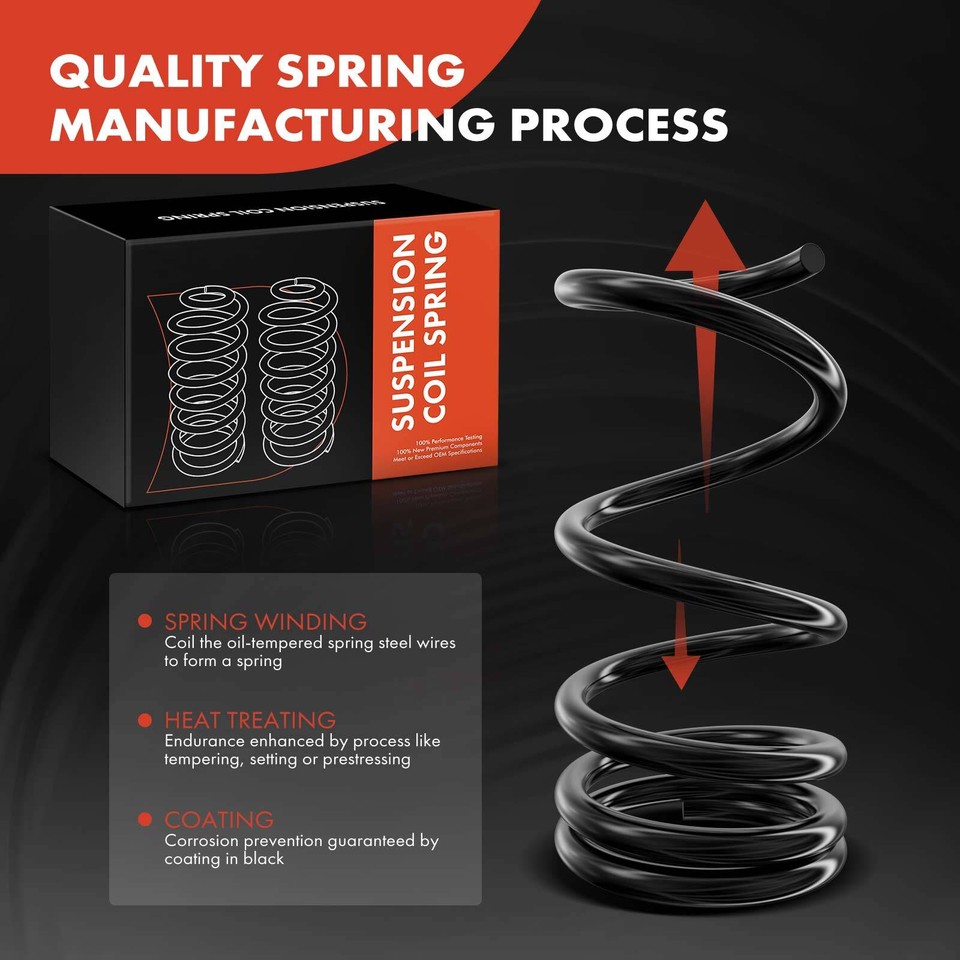 2pcs Rear Left & Right Coil Spring for Chevrolet Malibu Pontiac G6 ...