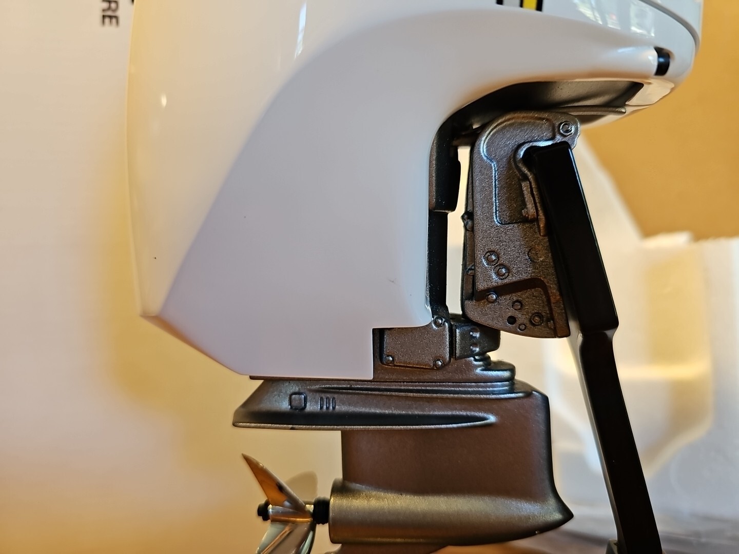 Seven Marine 557 Toy Outboard Boat Motor with West Bend Tiger Shark ...