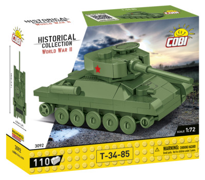 Cobi 3092 1:72 Scale T-34-85 110 Piece Tank Kit MIB/New | eBay