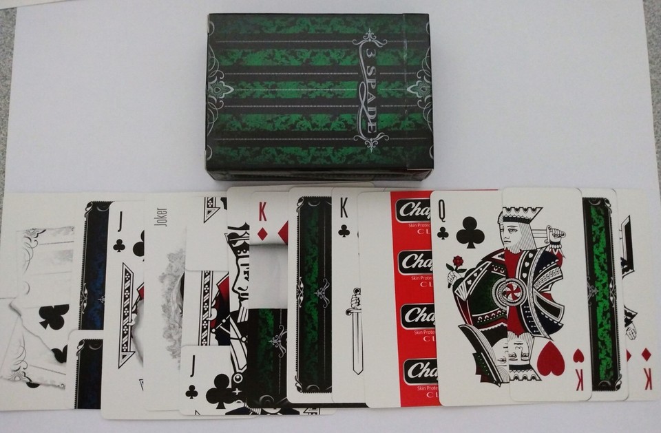 NEW ARTIFICE GREEN 3SPADE Ellusionist GAFF Playing Card Deck - Magic ...