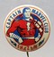 1940's CAPTAIN MARVEL CLUB SHAZAM 7/8" red border TIN LITHO pinback ...