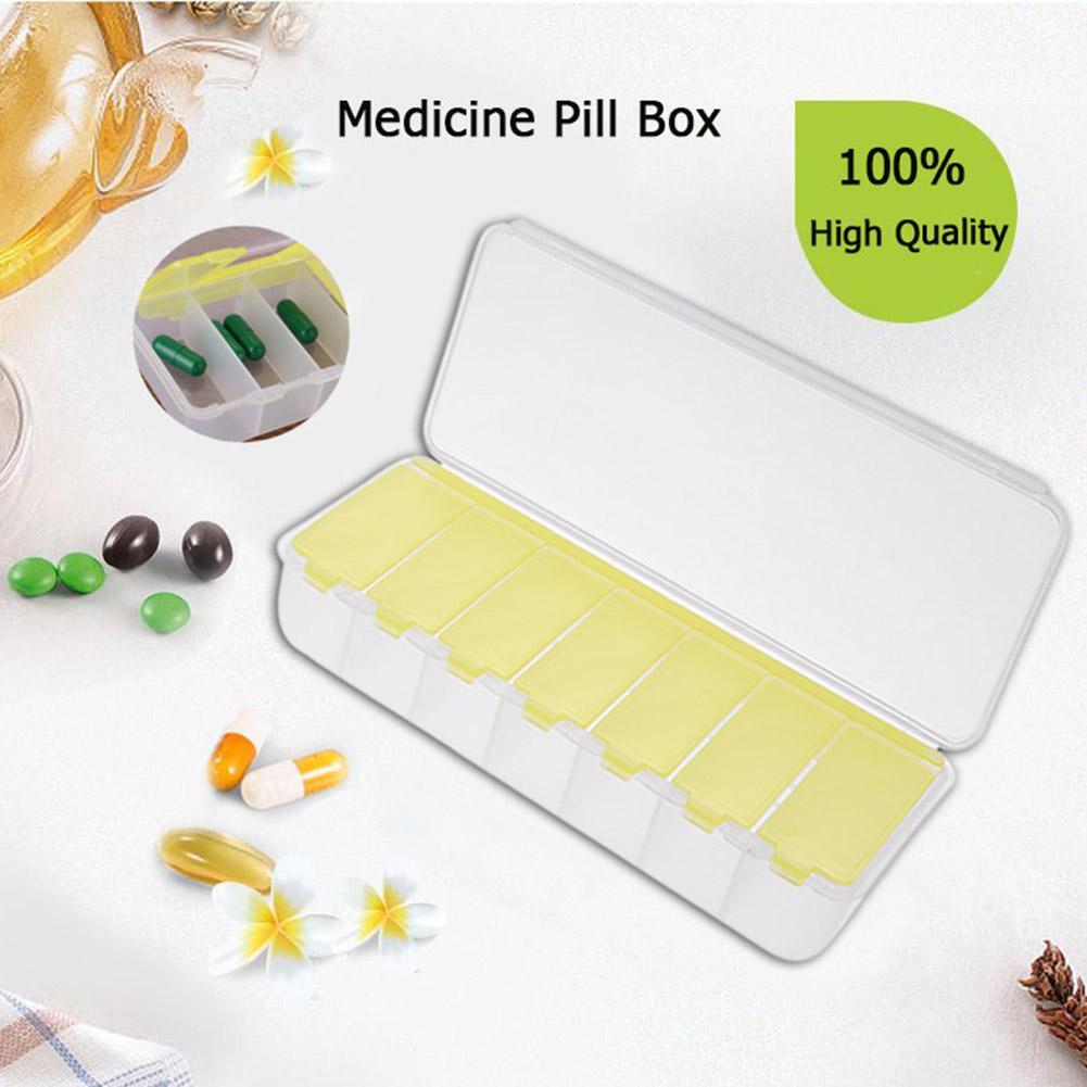 7 Day Container Case 2 Colors Weekly Pill Box 7 Days Pills Organizer ...