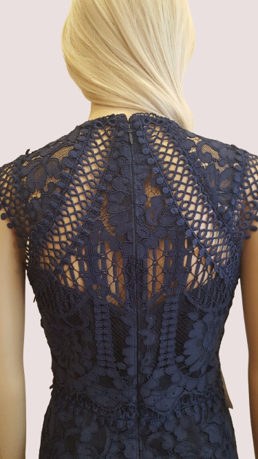 Lipsy VIP Navy Lace Midi Dress UK 12 LN029 ii 10 | eBay UK