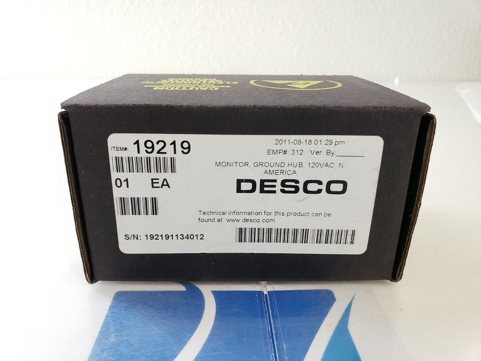 Desco 19219 Ground Hub Continuous Monitor | eBay