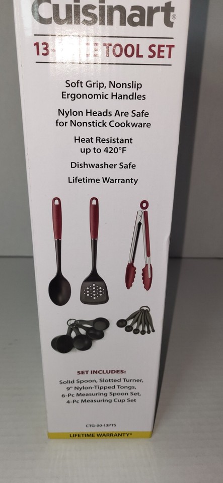 Cuisinart 13-Piece Kitchen Tool Soft Grip Serving Nonstick Cooking ...