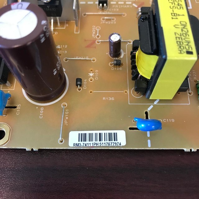 RM3-7411 HP LOW VOLTAGE POWER SUPPLY-110V FOR LJ M304 / M305 / M404 ...