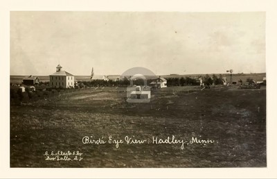 Hadley MN Minnesota Birds Eye View 1912 RPPC Photo Postcard COPY | eBay