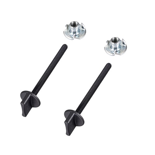 2 Pack M4x45mm Thumb Screw Bolt w/ T Nut Hand Driven Spade Nylon Metric ...