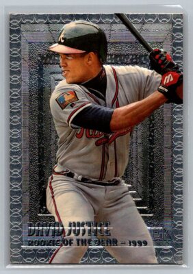 💎1995 Topps Embossed Baseball #101 David Justice - Atlanta Braves💎 | eBay