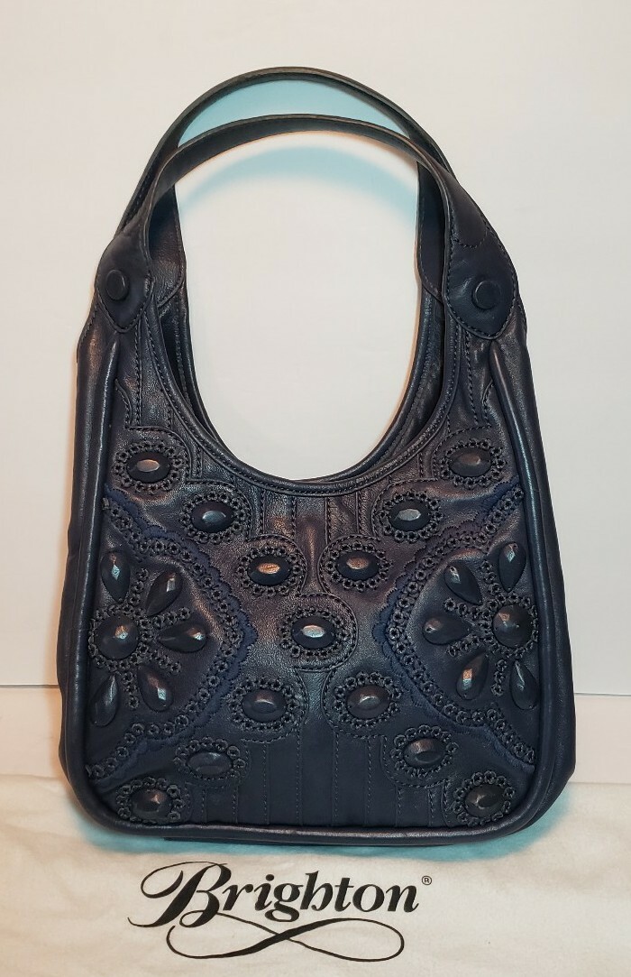 BRIGHTON LOCKHEART ISSIE CONVERTABLE JEWELED EMBROIDERED SHOULDER ...