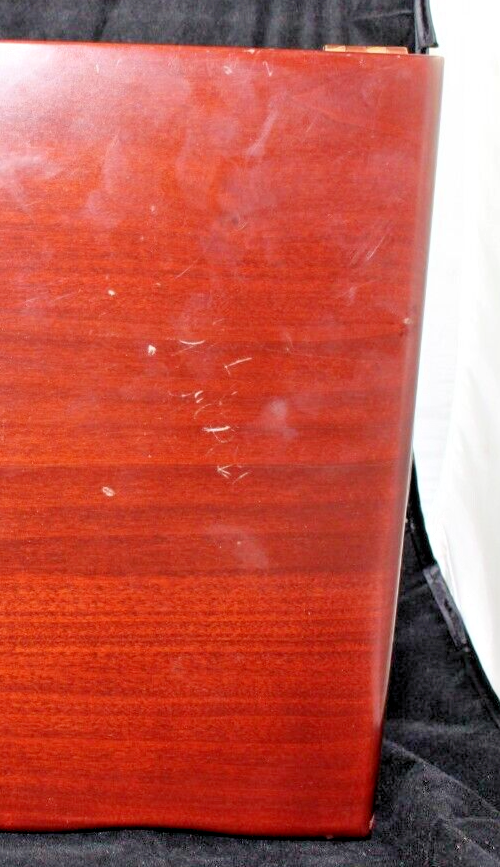 Diamond Crown Wood Humidor by Reed & Barton w/ Humidifier & Key 15.5" X ...