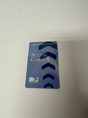 DIRECTV ACCESS CARDS: CARD #4 Pre-Owned | eBay