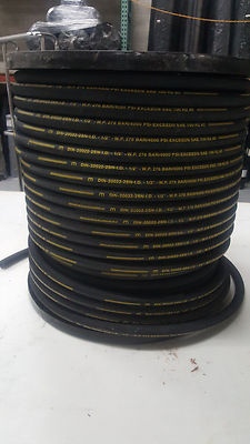 HYDRAULIC HOSE100FT R2T06 3/8 SAE W.P. PSI 4800 2WIRE FREE SHIPPING | eBay