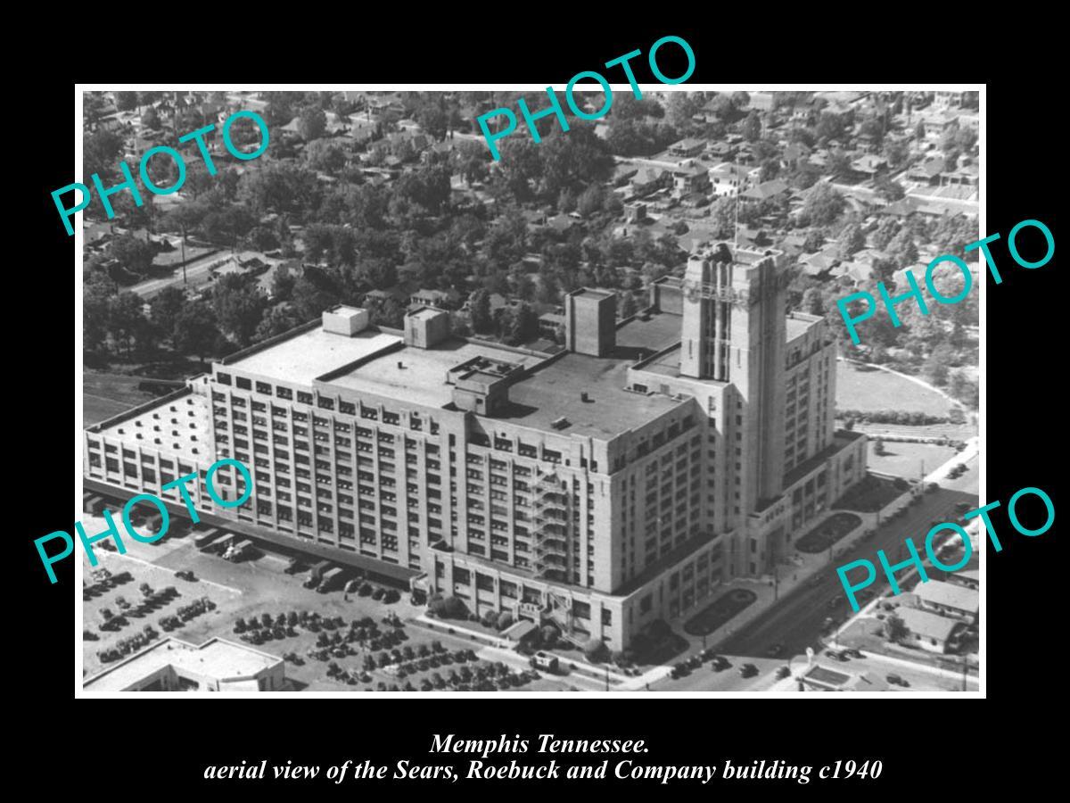 OLD LARGE HISTORIC PHOTO MEMPHIS TENNESSEE AERIAL VIEW SEARS & ROEBUCK ...
