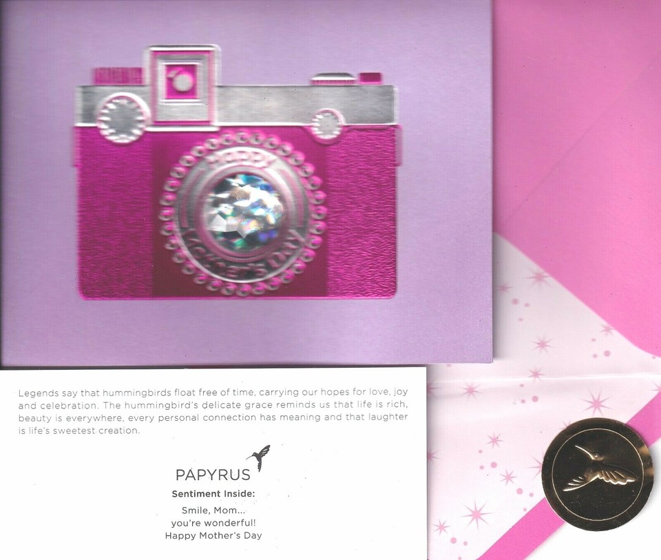 PAPYRUS MOTHERS DAY CARD NIP (MSRP $6.95) CAMERA CARD (P23) | eBay