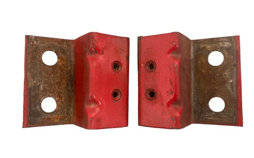 Jeep Wrangler YJ OEM Lower Door Hinge Backing Plate Flame Red Pair | eBay