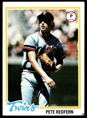 1978 Topps 81 Pete Redfern Minnesota Twins Baseball Card | eBay