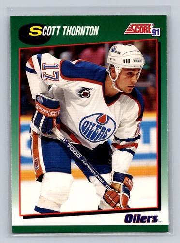 1991-92 Score Rookie and Traded #55T Scott Thornton Edmonton Oilers | eBay