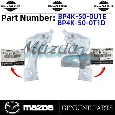 OEM 04-08 Mazda 3 Hatchback Front Bumper Bracket Set BP4K-50-0U1E BP4K ...