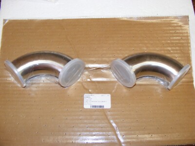 (2) Steel & O'Brien Dobbins 2" 304 Sanitary Elbow Clamp Ends 90 Degree ...