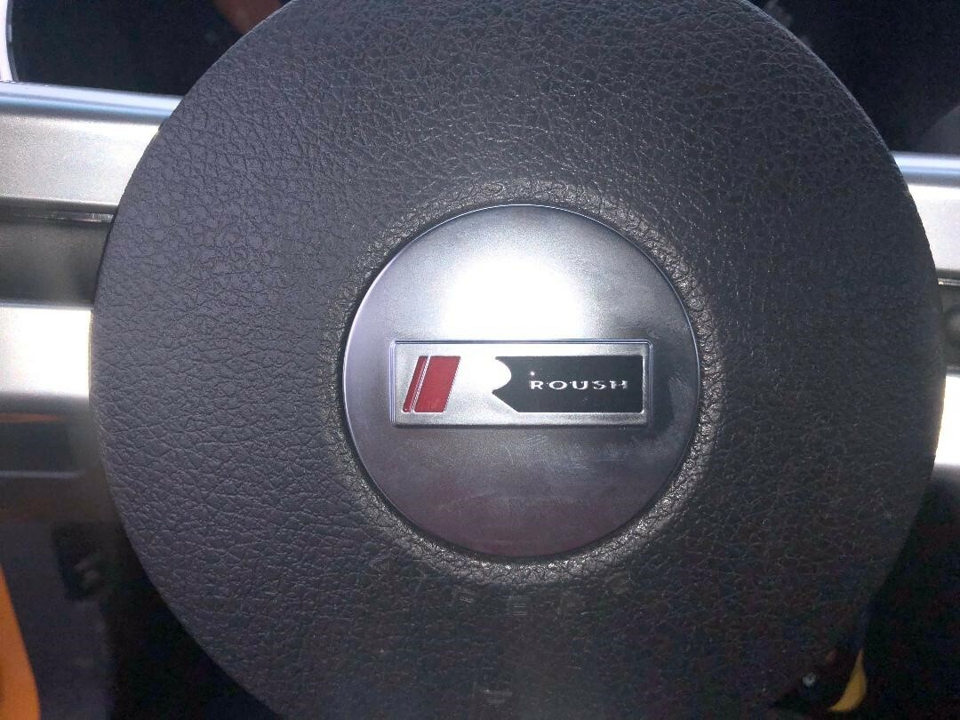 NEW 2005 - 2014 FORD MUSTANG ROUSH LOGO BADGE STEERlNG WHEEL EMBLEM ...