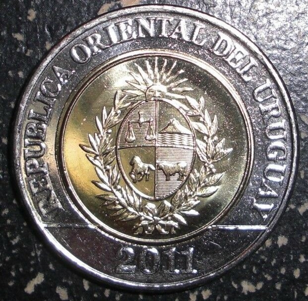 2011 Uruguay Coin 10 pesos Puma Cat Animal Bimetallic | eBay
