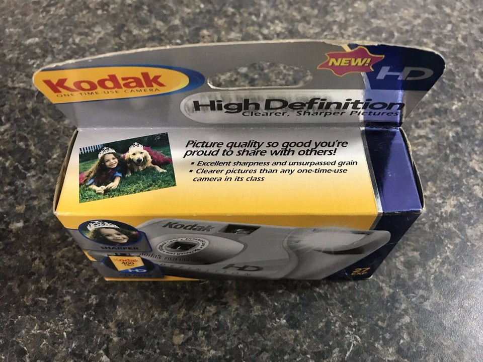 Kodak High Definition One-Time-Use Camera 27 Exposures 400 Film NOS ...
