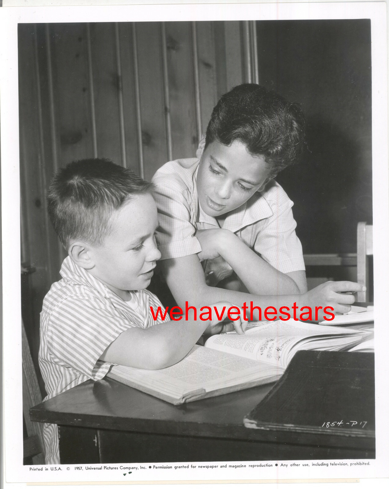 Vintage Tim Hovey Michel Ray CHILD STAR 50s BACKLOT CANDID Publicity ...