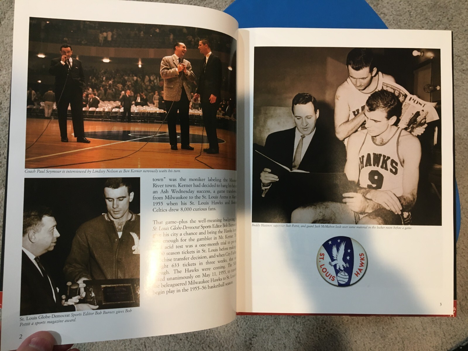 NBA-STAR AL FARRARI-SIGNED BOOK, "THE ST. LOUIS HAWKS," BY GREG MARECEK ...