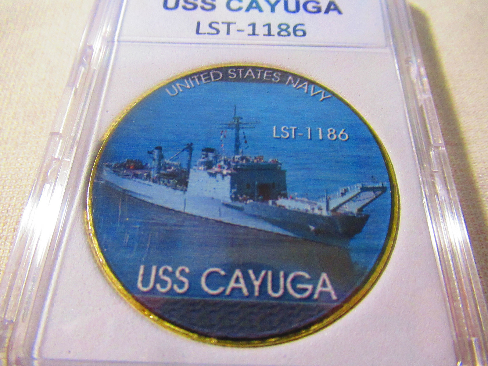 US NAVY - USS CAYUGA (LST-1186) Challenge Coin | eBay