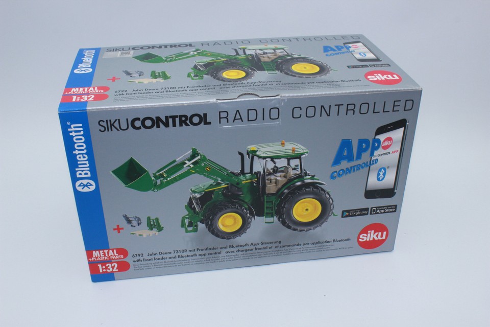 Siku 6792 John Deere 7310 + Front Loader + Bluetooth App Control 1:32 ...